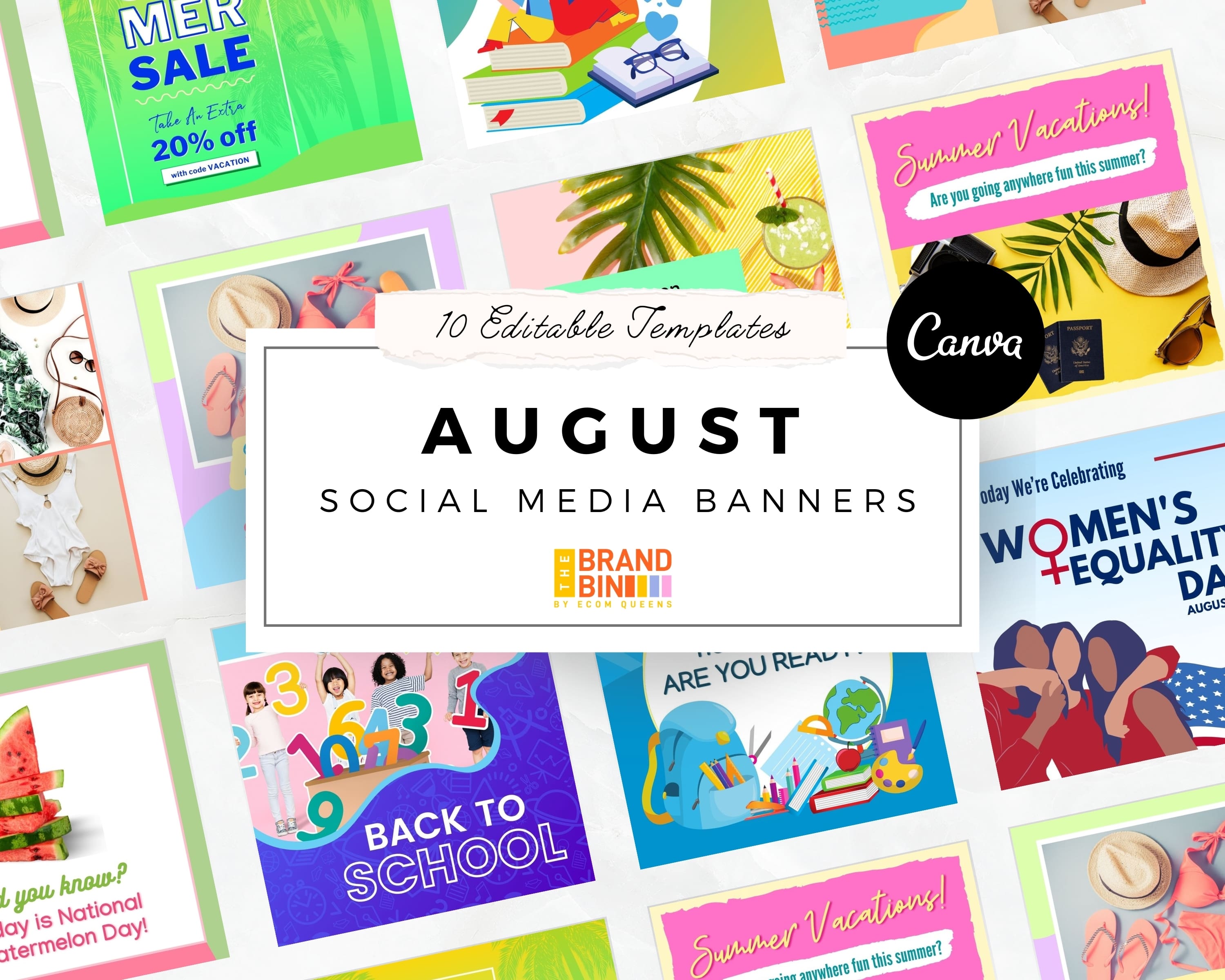August Social Media Banners – The Brand Bin